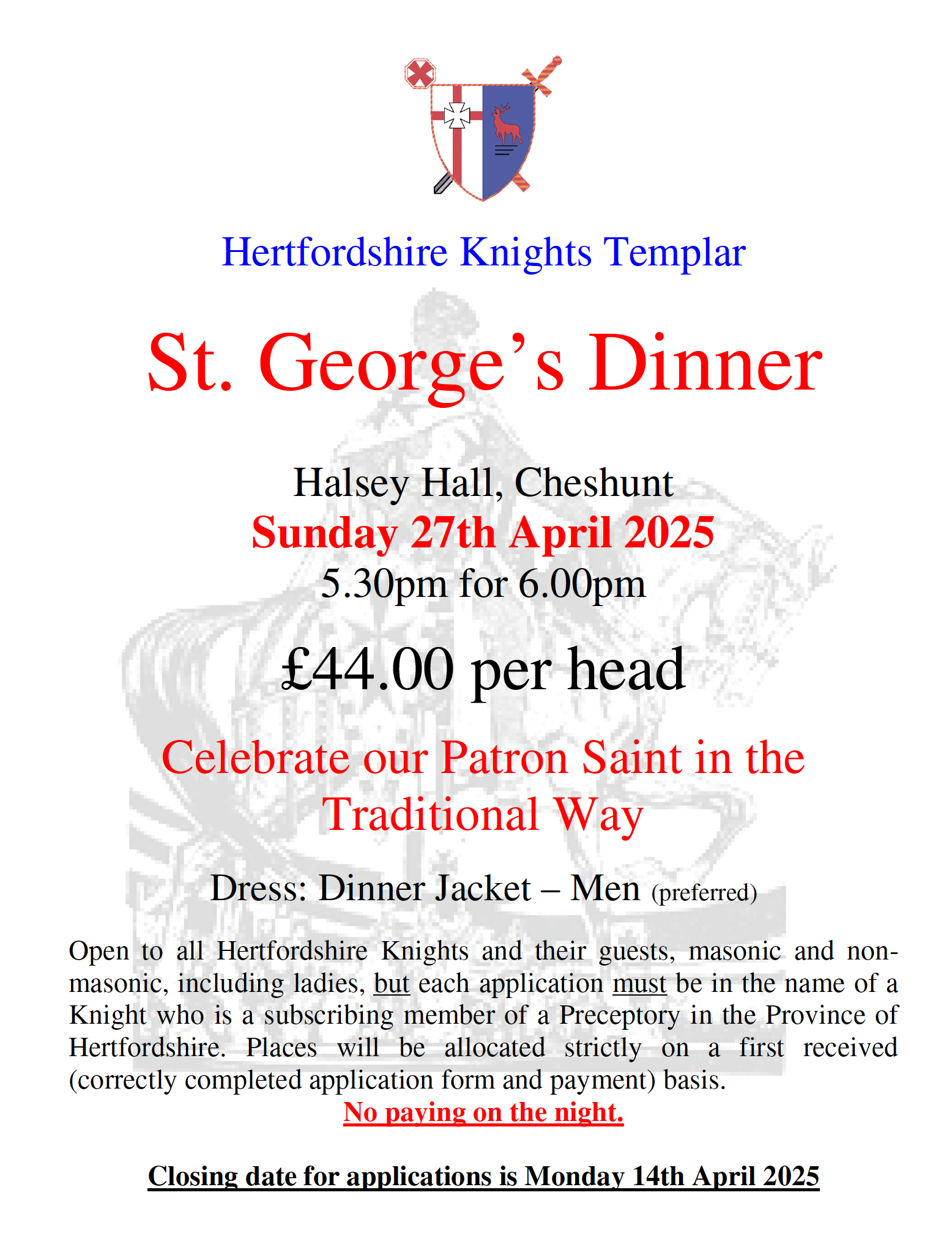Hertfordshire Knights Templar | Homepage